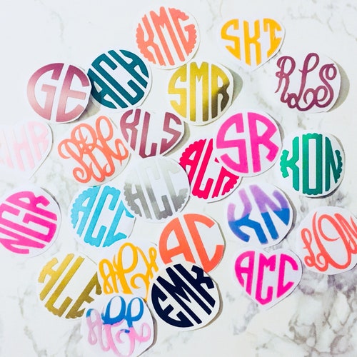 Name Decal Initial Decal Tumbler Decal Personalized - Etsy