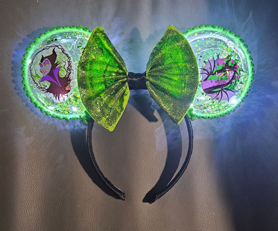 Malificent Light up Disney Ears - Etsy