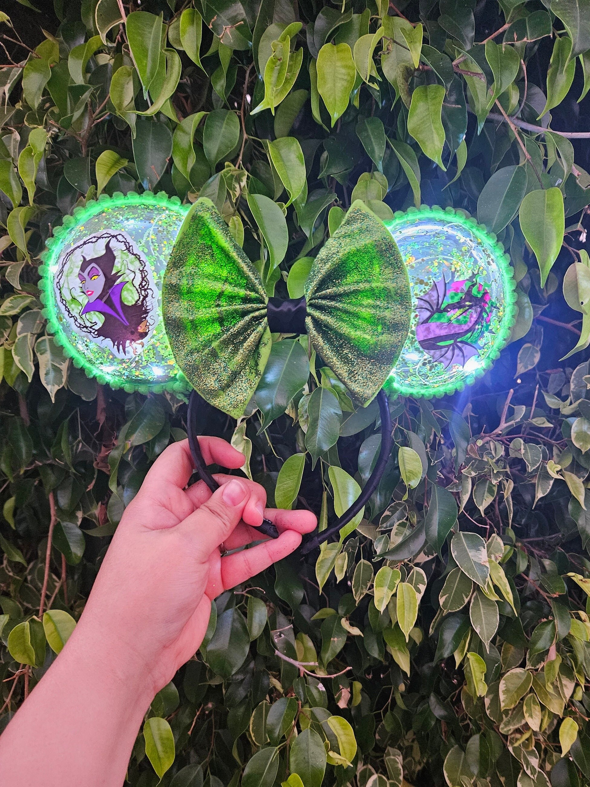Malificent Light up Disney Ears - Etsy