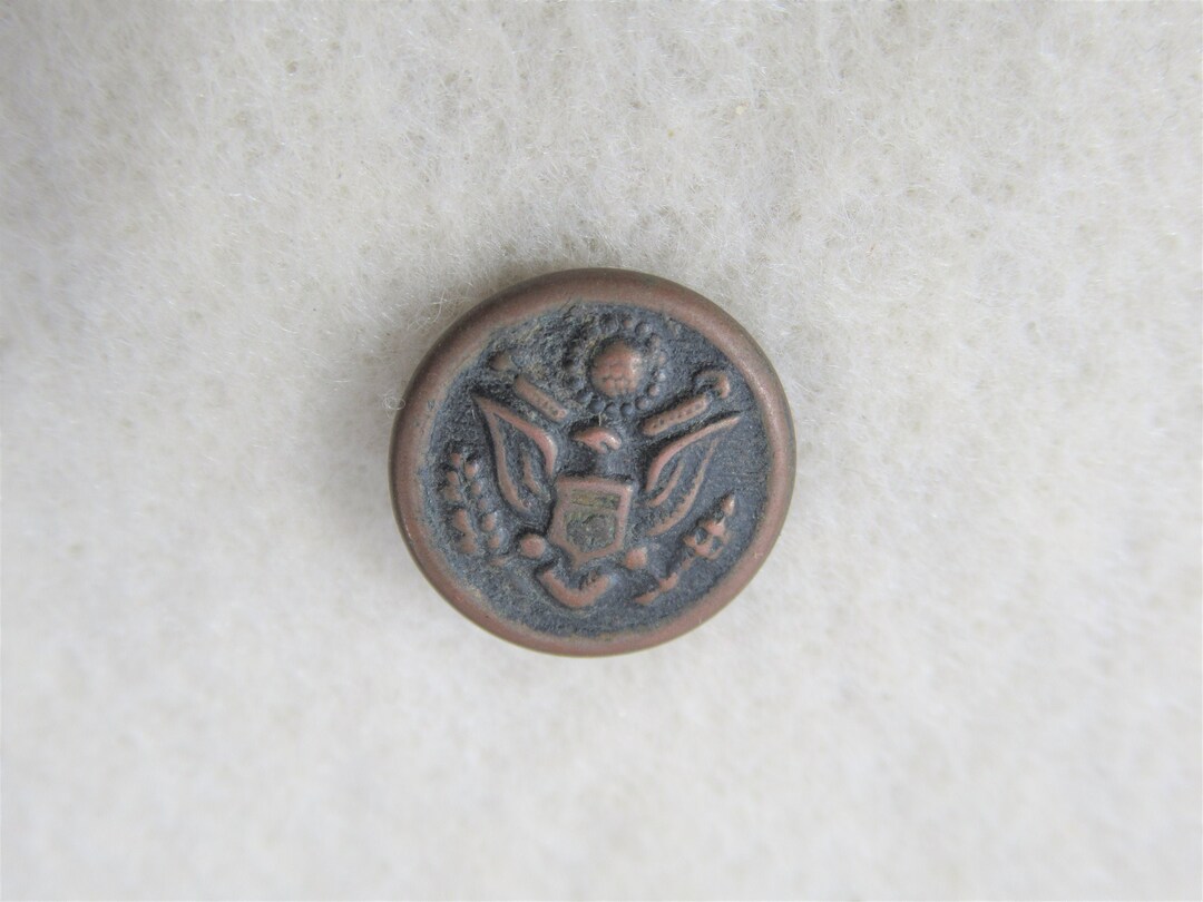 US Military Uniform Buttonsmall Brass Army Loop Shank - Etsy