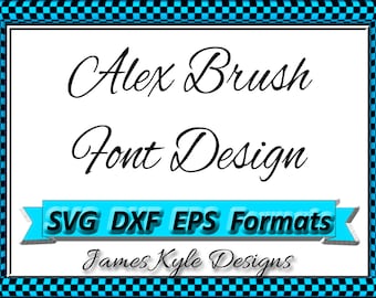 Alex Brush Font for Cricut - Etsy