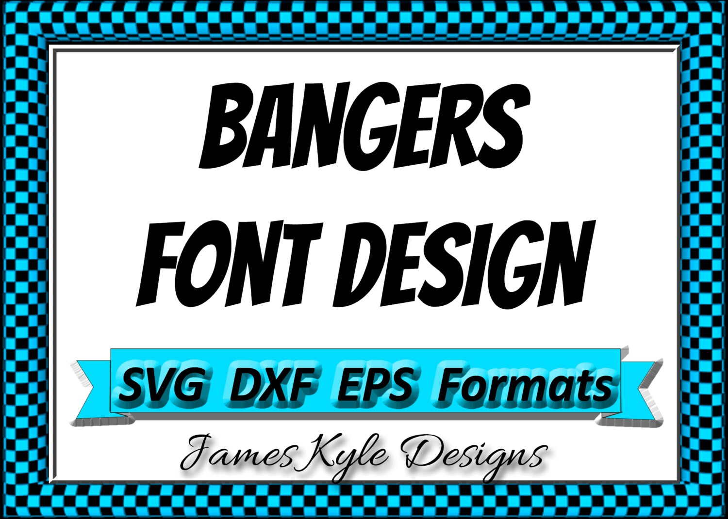 Bangers Font Design Files for Use With Your Silhouette Studio Software ...