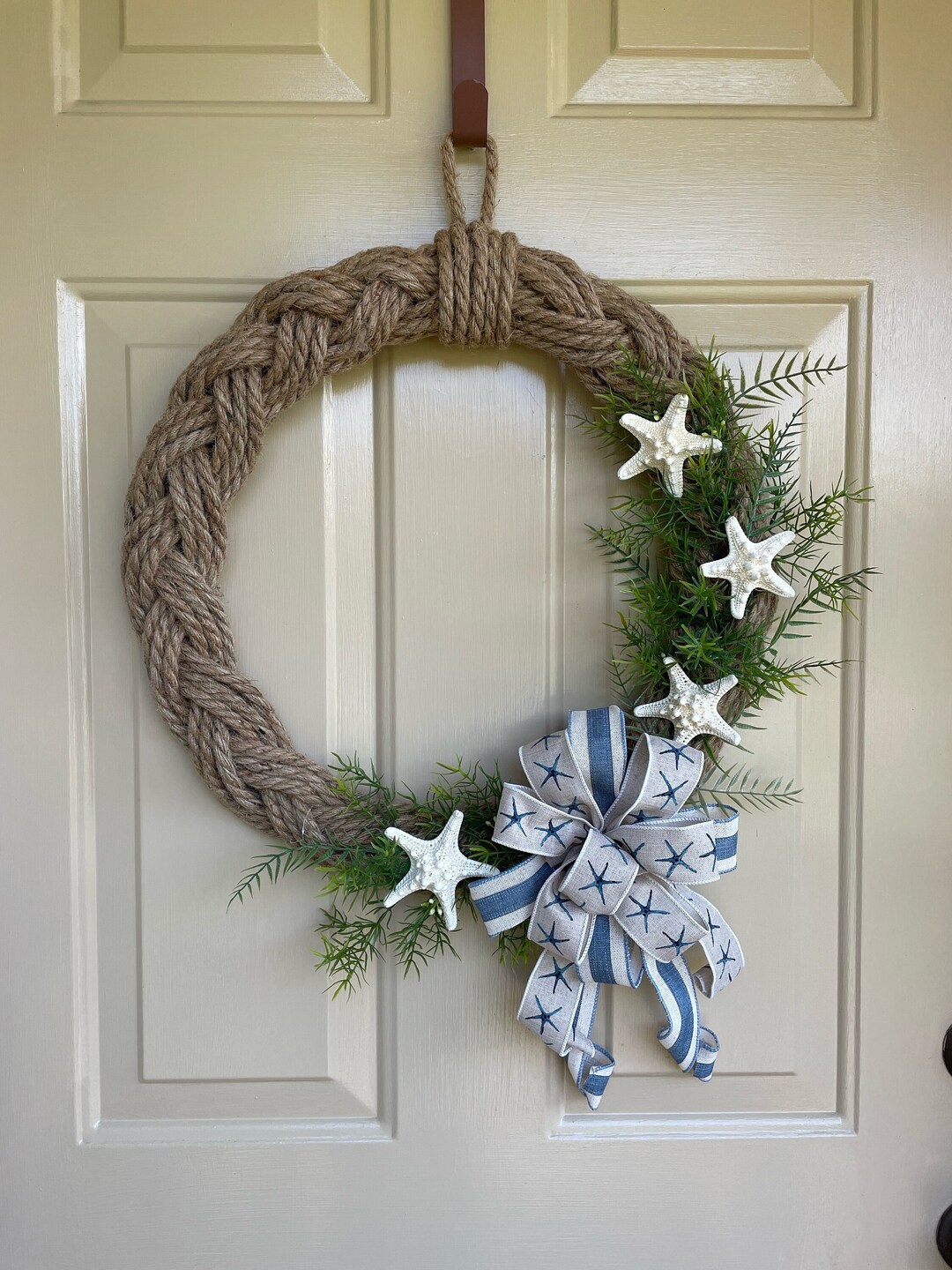 Simply Beachy Rope and Shell Wreath and Accessories - Etsy