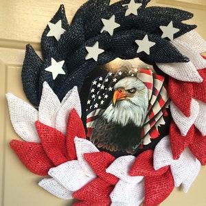 Eagle Wreath. Flag Wreath, Patriotic Wreath, Americana, - Etsy