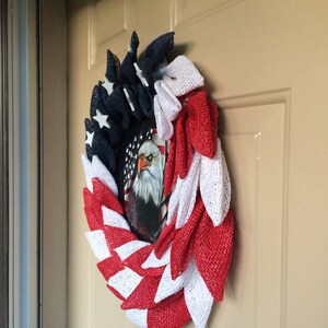 Eagle Wreath. Flag Wreath, Patriotic Wreath, Americana, - Etsy