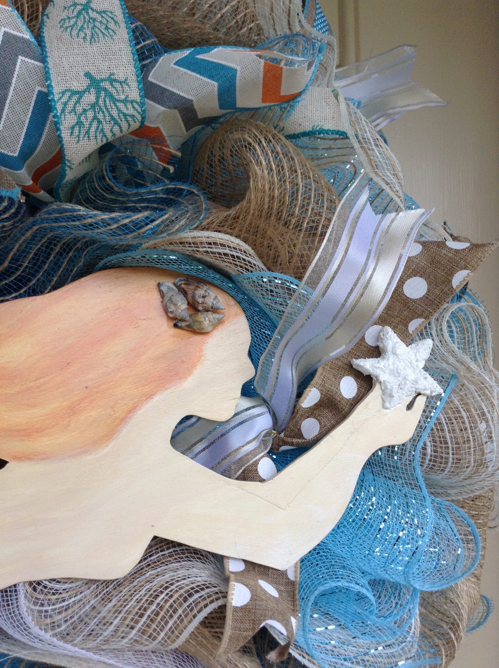 Mermaid Wreath Beach Wreath Coastal Wreath Beach Decor - Etsy