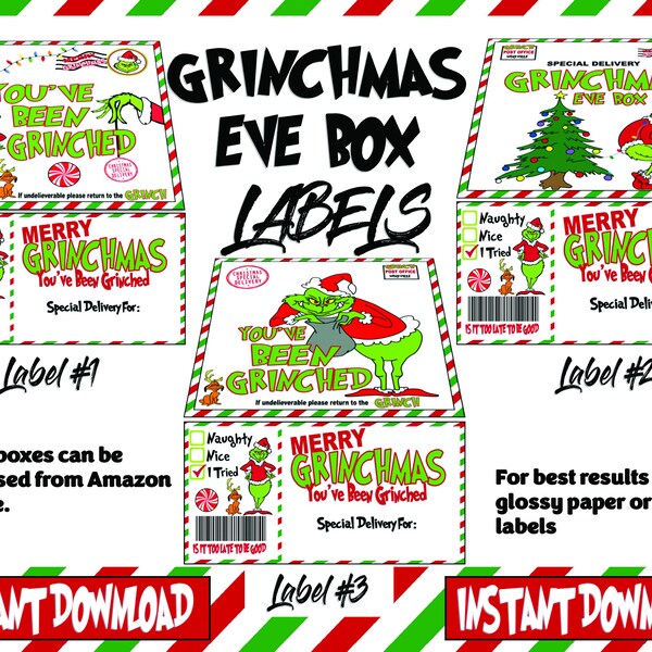 Grinch Christmas Eve Box - Etsy