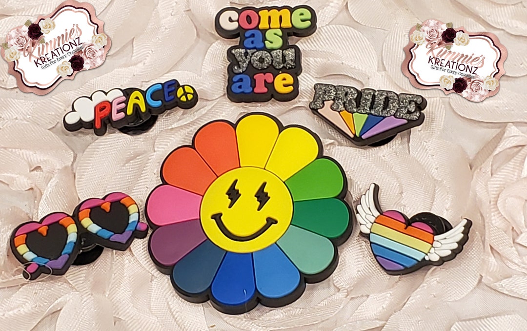 Pride | LGBTQ | Rainbow Colors | Shoe Charms for Your Crocs or Clog ...