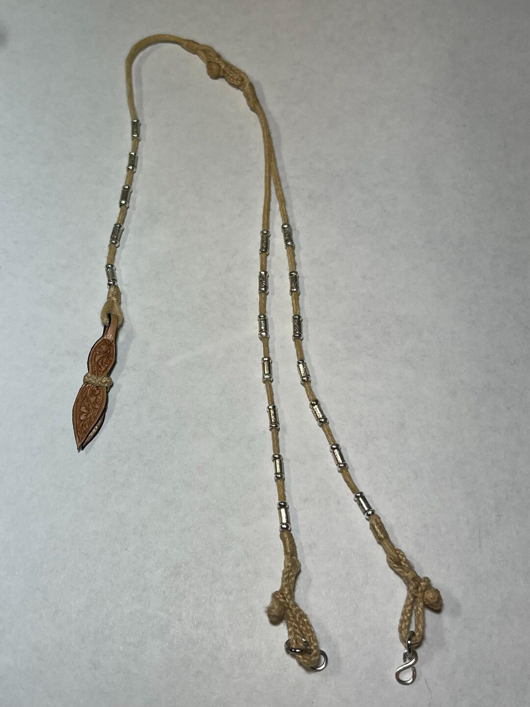 Miniature Natural and Silver Romal Reins for Traditional Model Horses ...