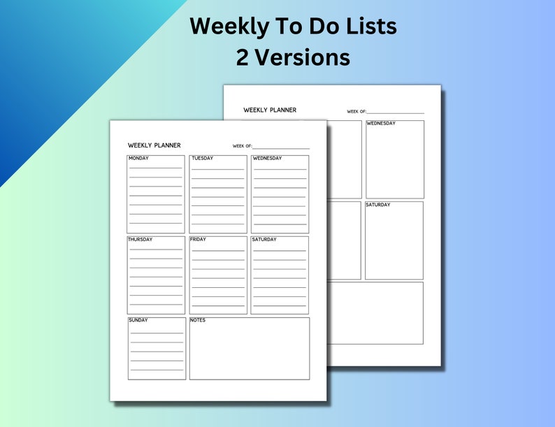 Daily Routine - Daily Schedule - Daily Checklist - Weekly Schedule ...