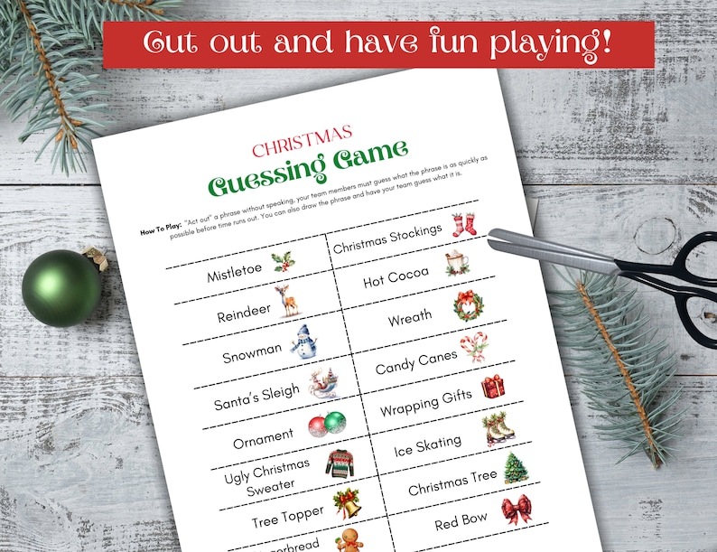 Christmas Games for Adults, Christmas Games Printable, Christmas Games ...