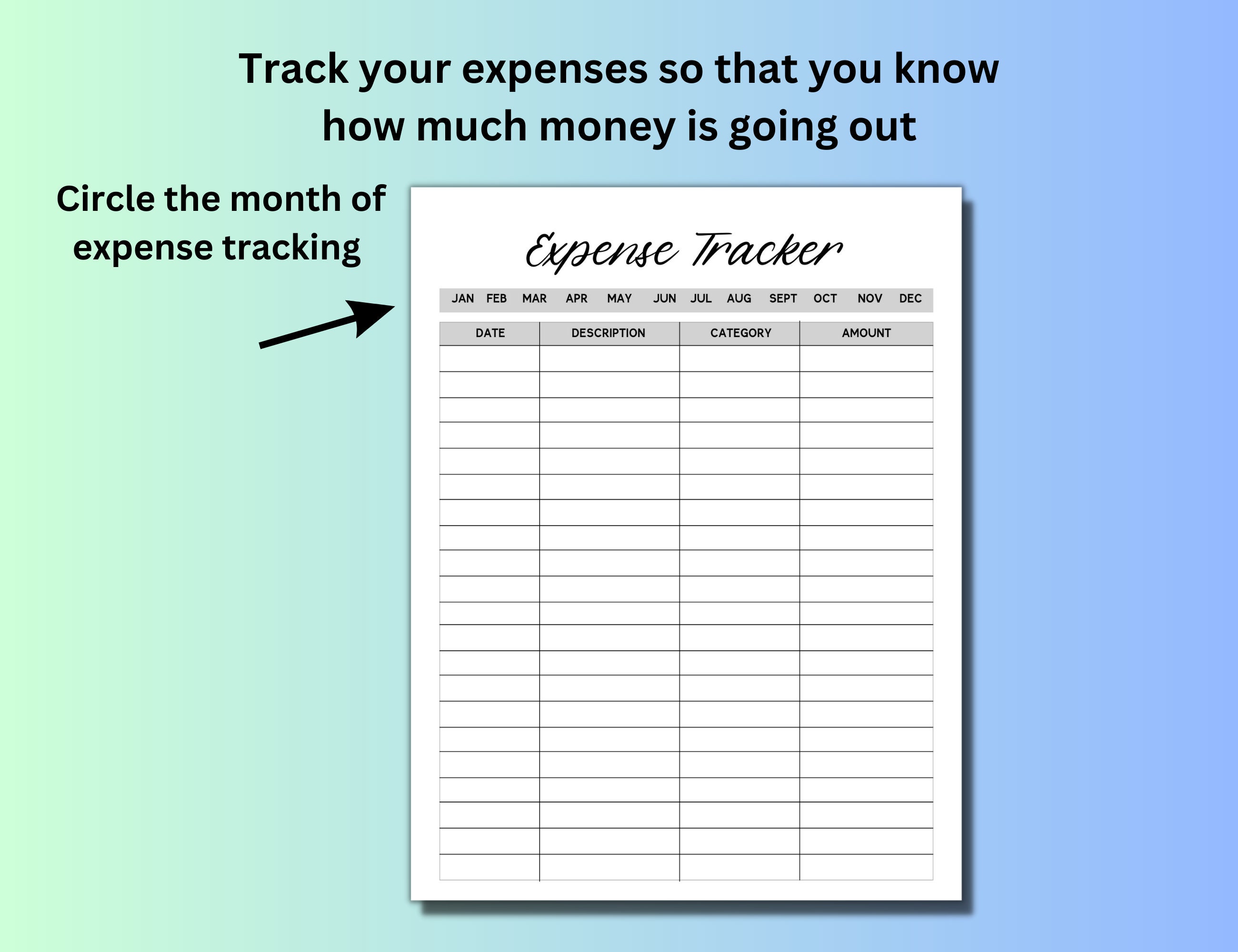 Income and Expense Trackers to Keep Track of Your Monthly Finances - Etsy