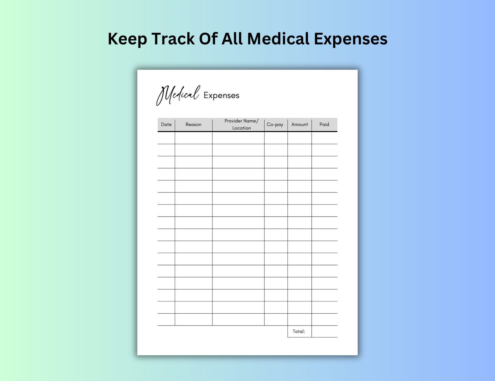 Medical Binder, Medical Binder Printable, Medical Tracker, Health ...