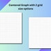 Printable Graph Paper With 2 Different Grid Sizes and 2 Different Graph ...