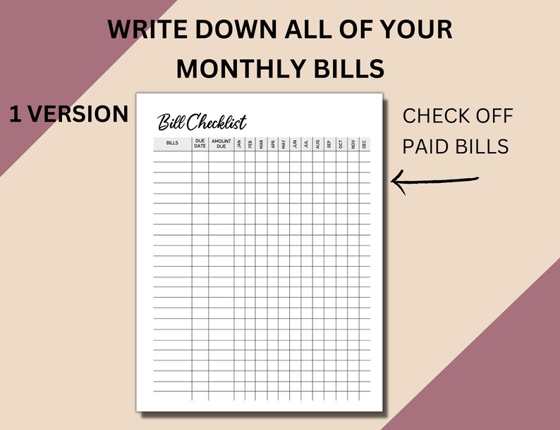 Bill Tracker, Expense Tracker, Finance Tracker to Help Stay on Track ...