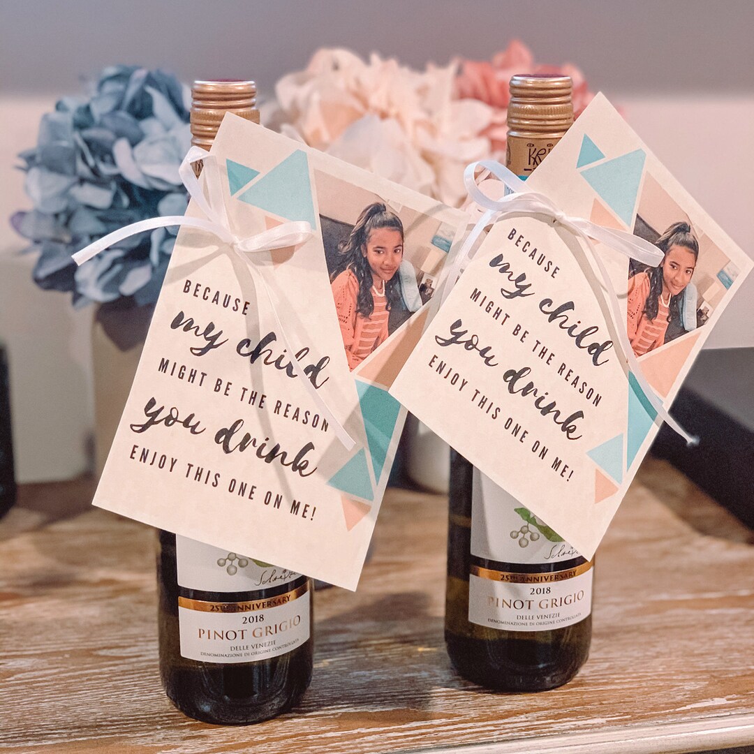 Teacher Appreciation Wine Tag / Label (funny) - End of Year Gift ...