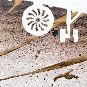 Boeing 777 // Custom Original Painting // Modern Triptych // Airplane ...