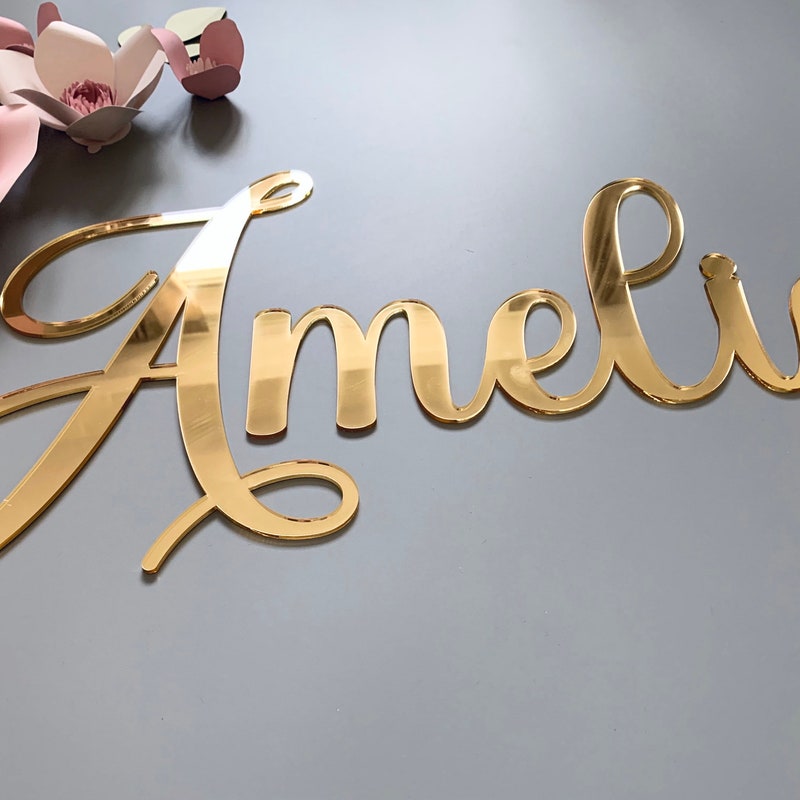 Gold Name Sign - Etsy