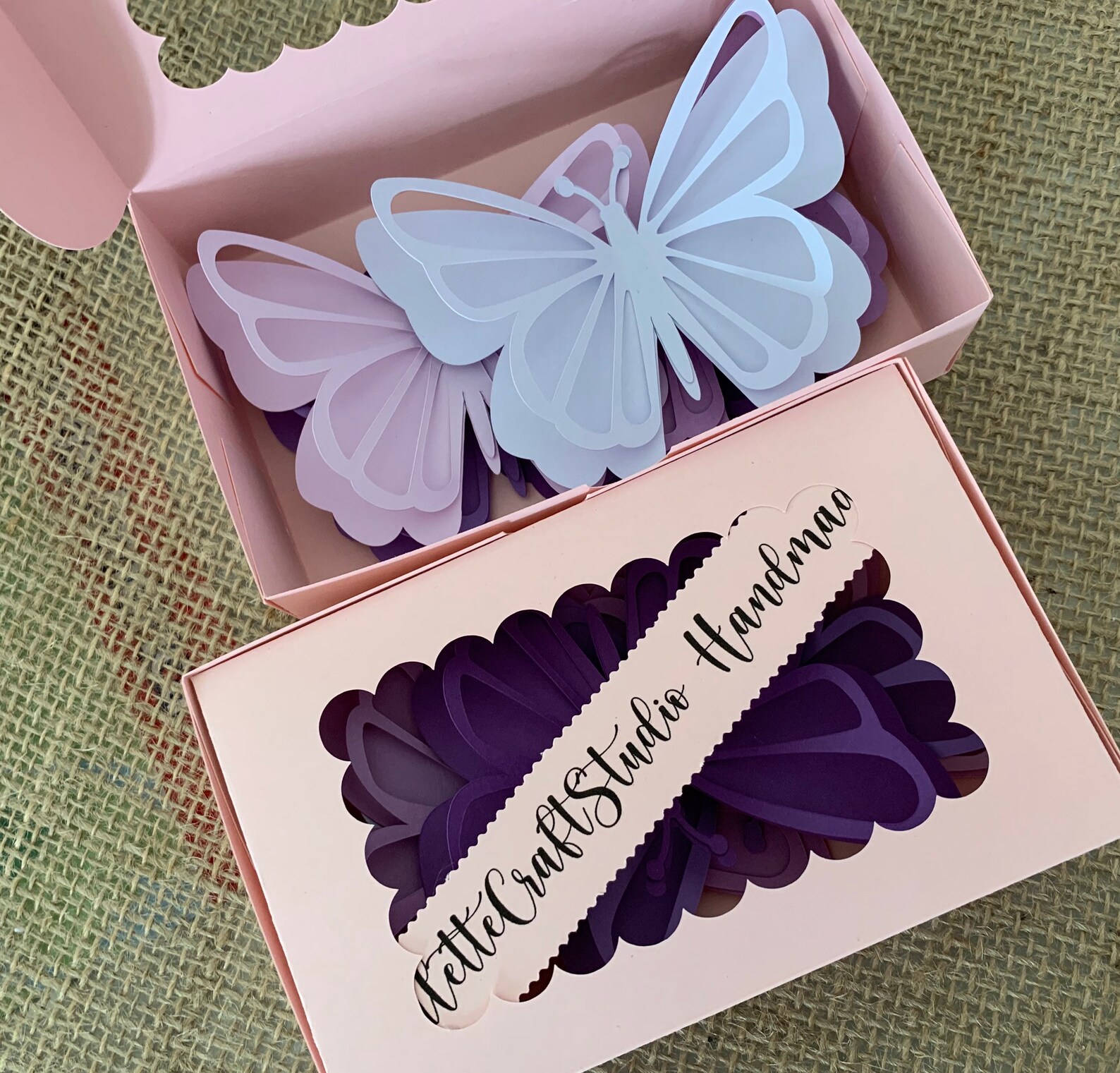 Purple Wall Butterflies/3D Butterfly Set/ Nursery Wall Decor/ | Etsy