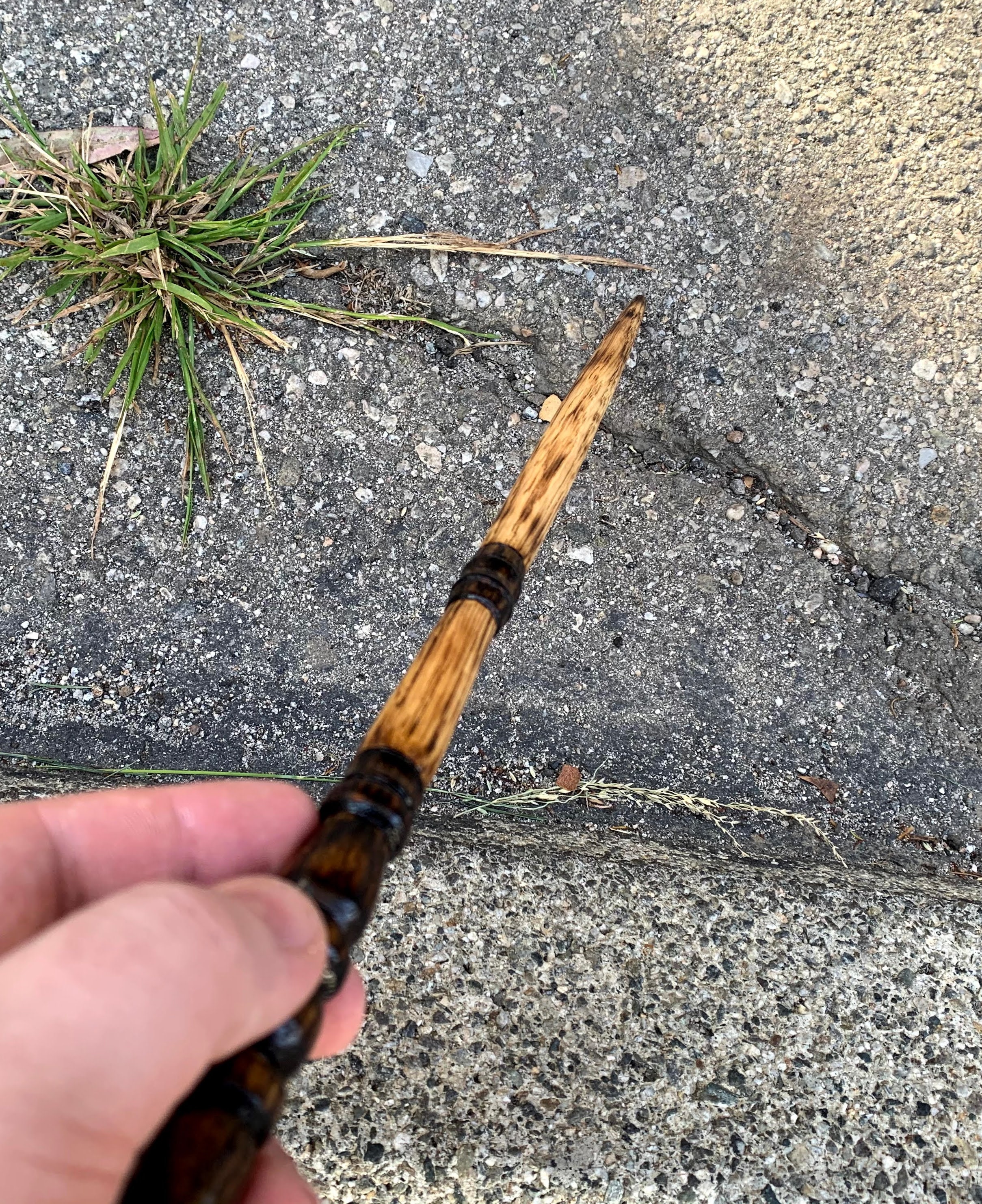 WAND 190 Hickory and Mother of Pearl 14 1/2 - Etsy