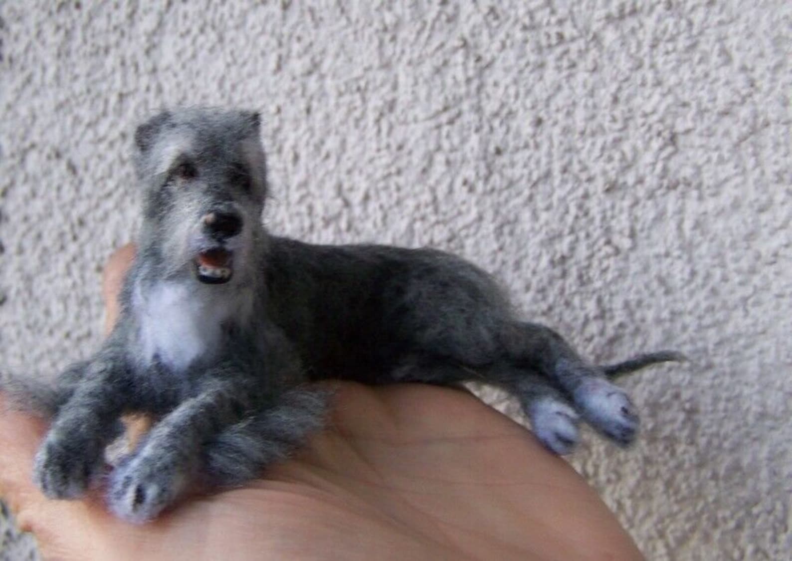 MADE to ORDER Custom Miniature 1/12 Scale Irish Wolfhound Dog Lying ...