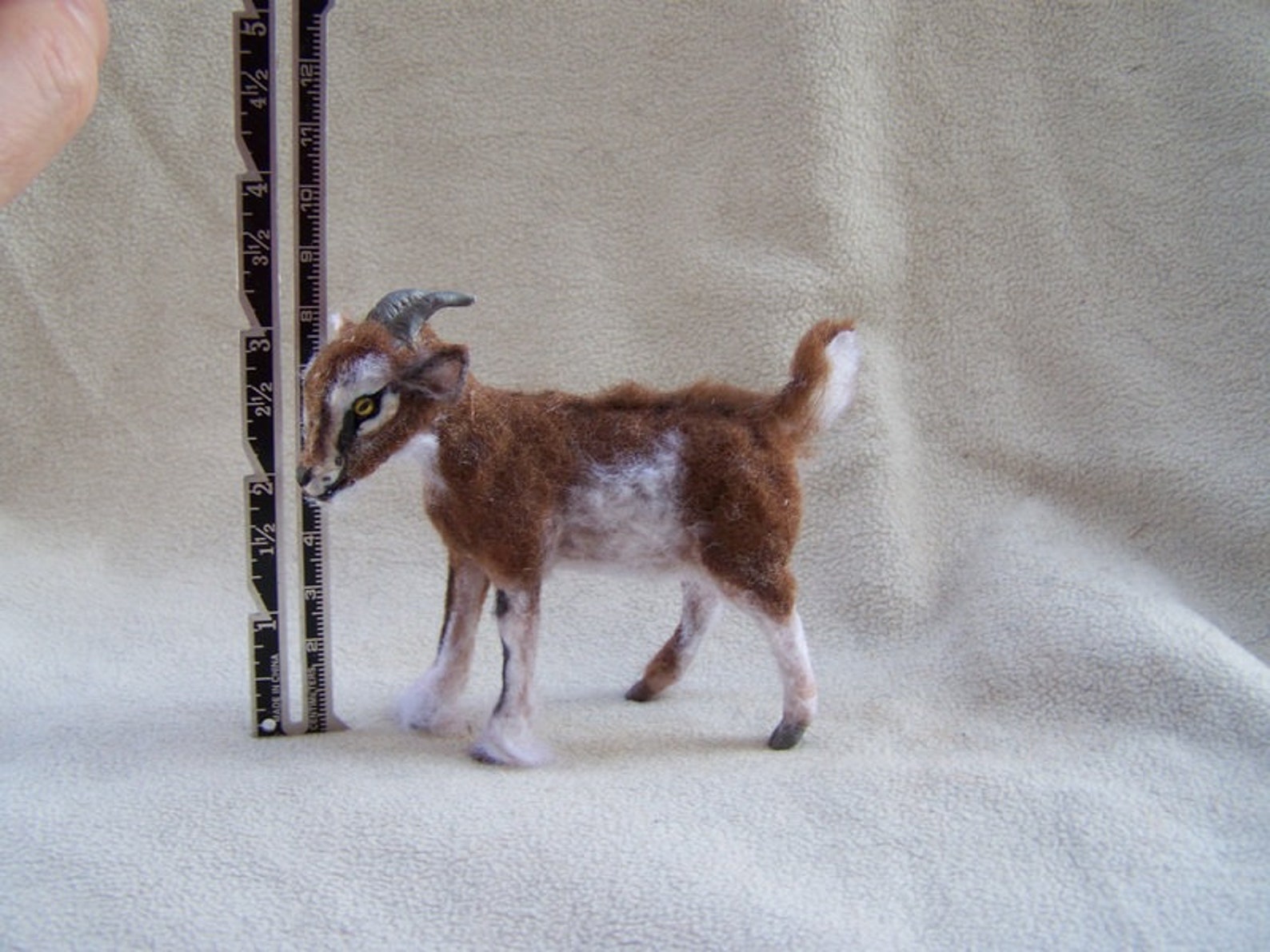 Ooak Made to Order Dollhouse Miniature 1/12 Scale Goat by Malga - Etsy
