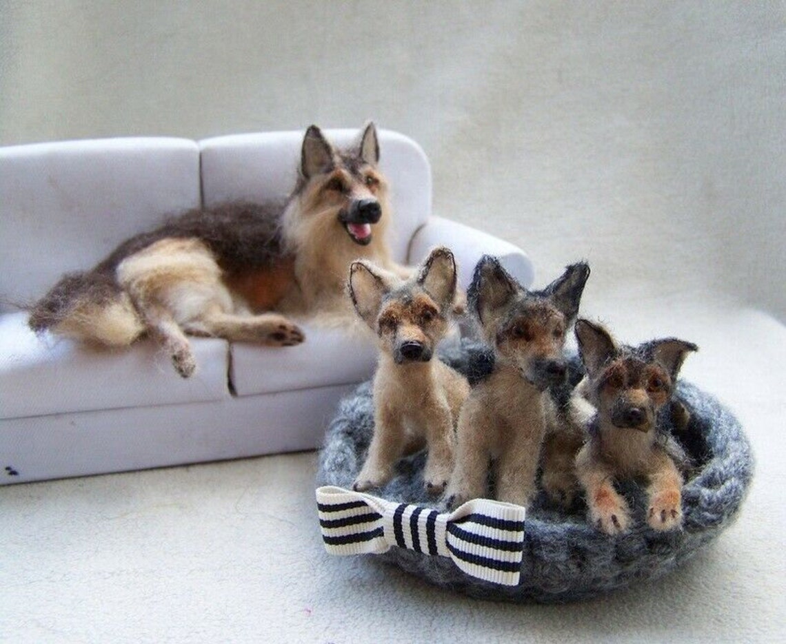 MADE to ORDER Realistic Dollhouse Miniature Dog German - Etsy