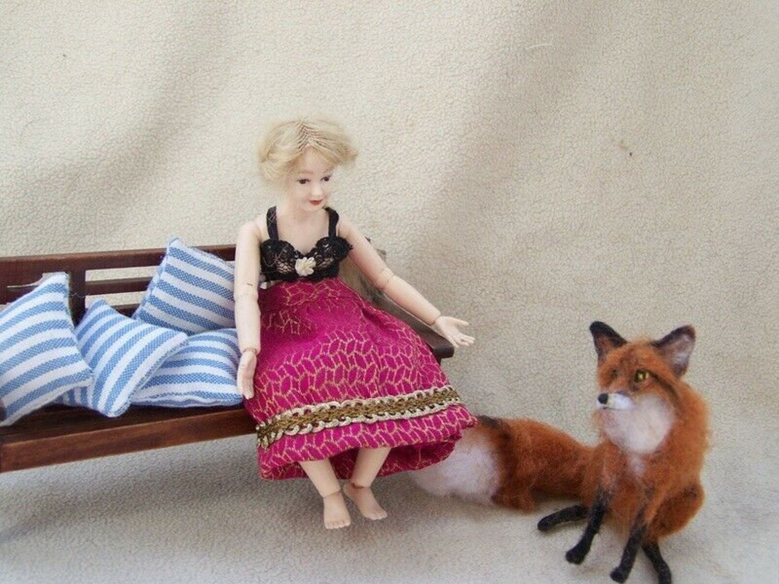MADE to ORDER Ooak Dollhouse Miniature Red Fox by Malga - Etsy