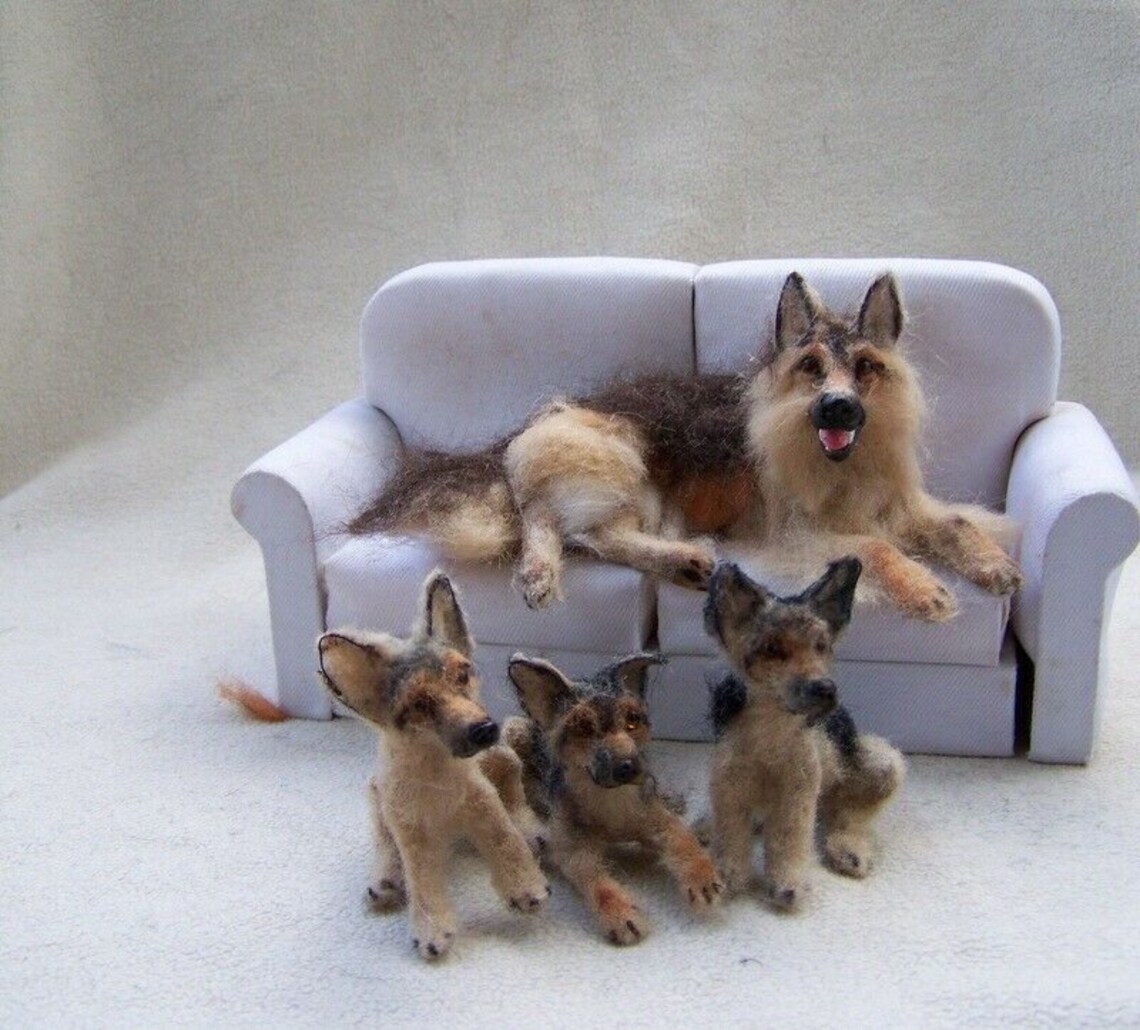 MADE to ORDER Realistic Dollhouse Miniature Dog German - Etsy