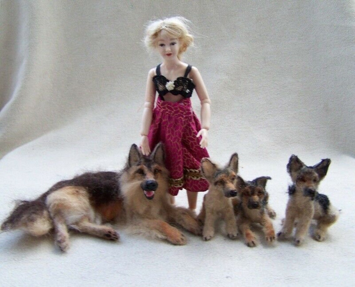 MADE to ORDER Realistic Dollhouse Miniature Dog German - Etsy