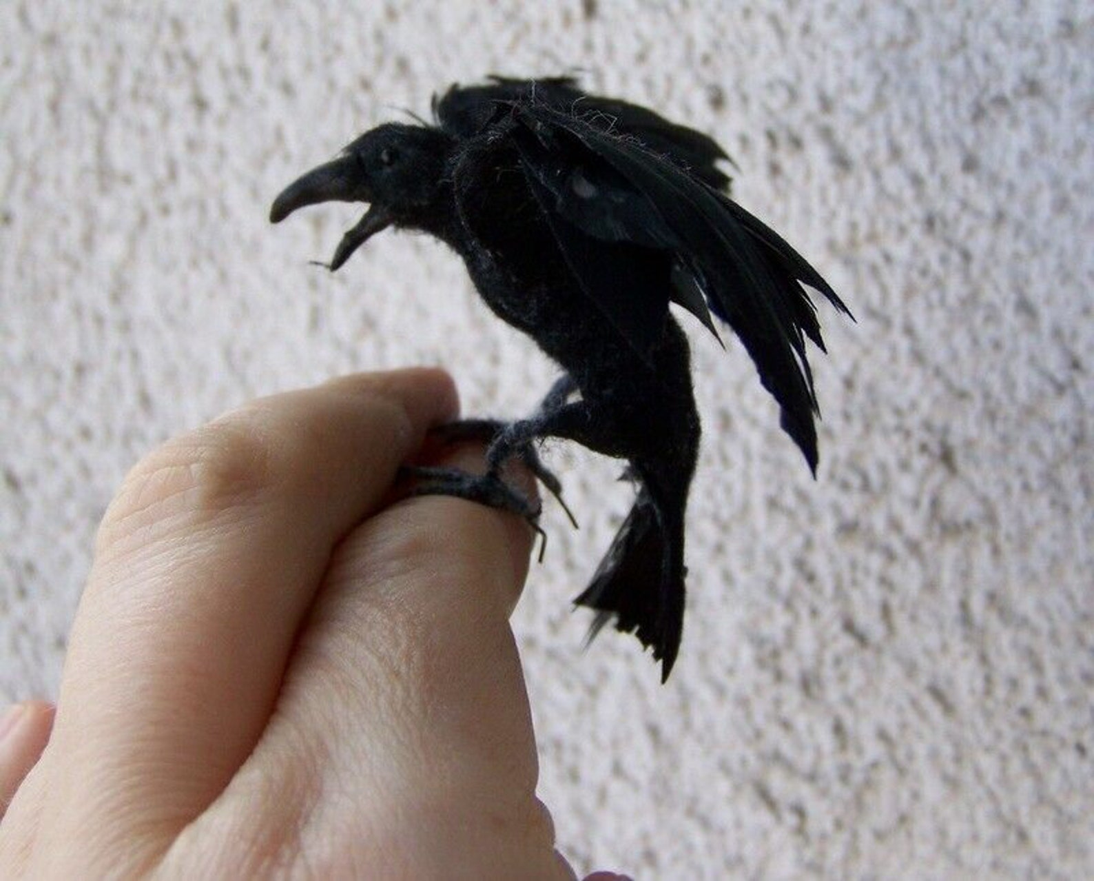 MADE TO ORDER Dollhouse Miniature Ravens & Scarecrow Birds | Etsy