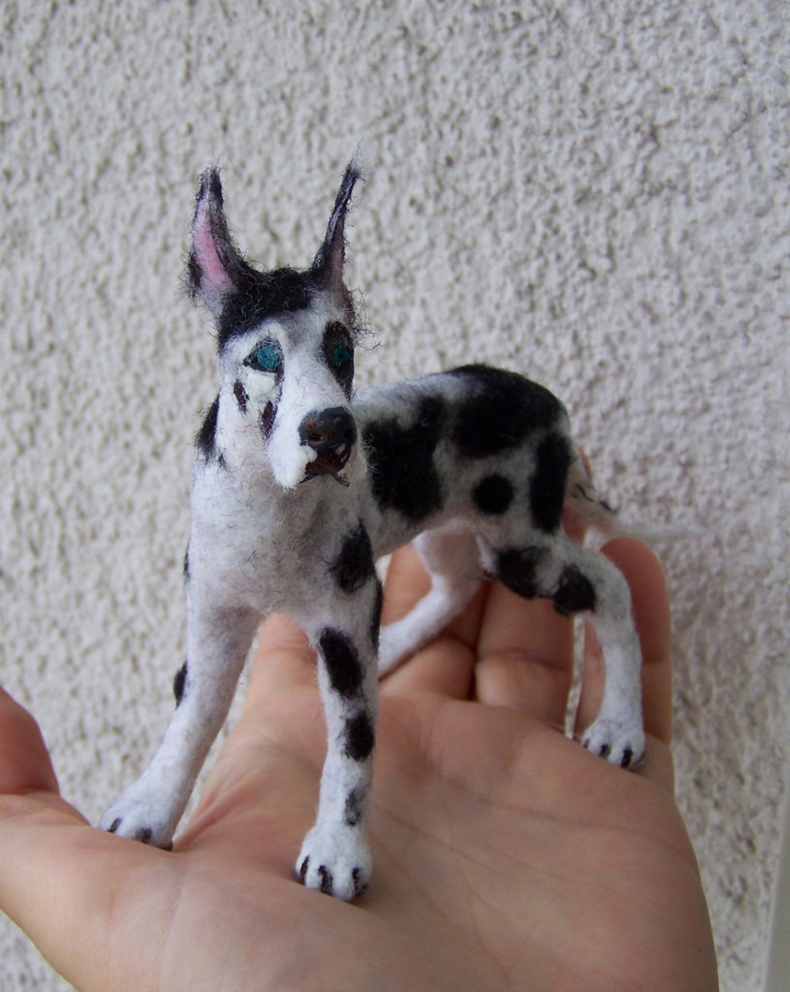 Made to Order Miniature Dollhouse Standing Great Dane Harlequin Dog by ...