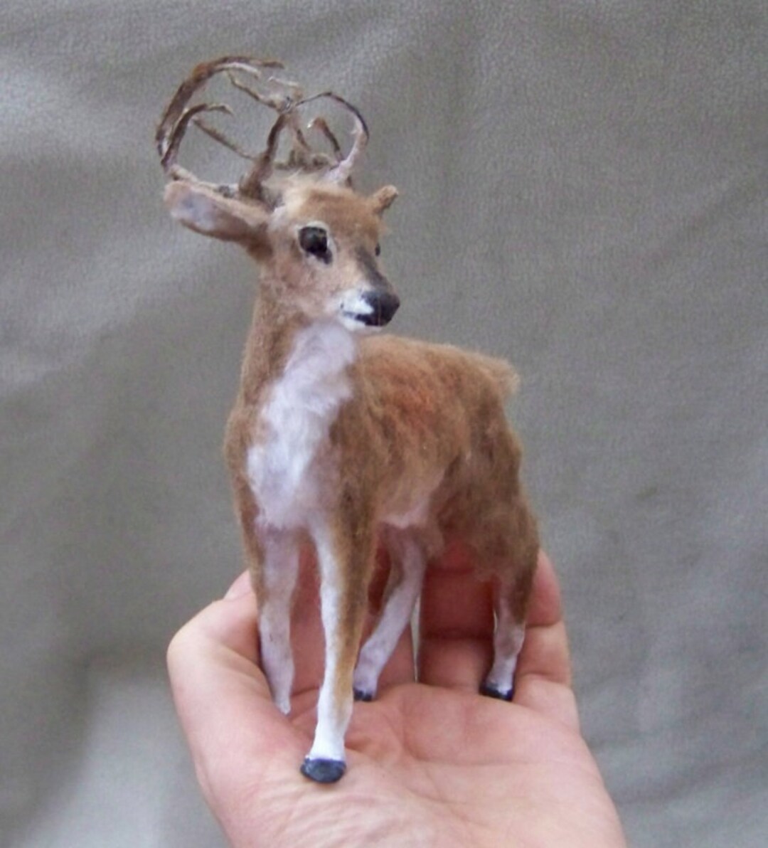 MADE TO ORDER Ooak Dolhouse Miniature Deer Stag Buck by Malga - Etsy