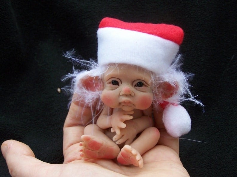 MADE TO ORDER Ooak Snowflake Elf With Hat by Malga - Etsy