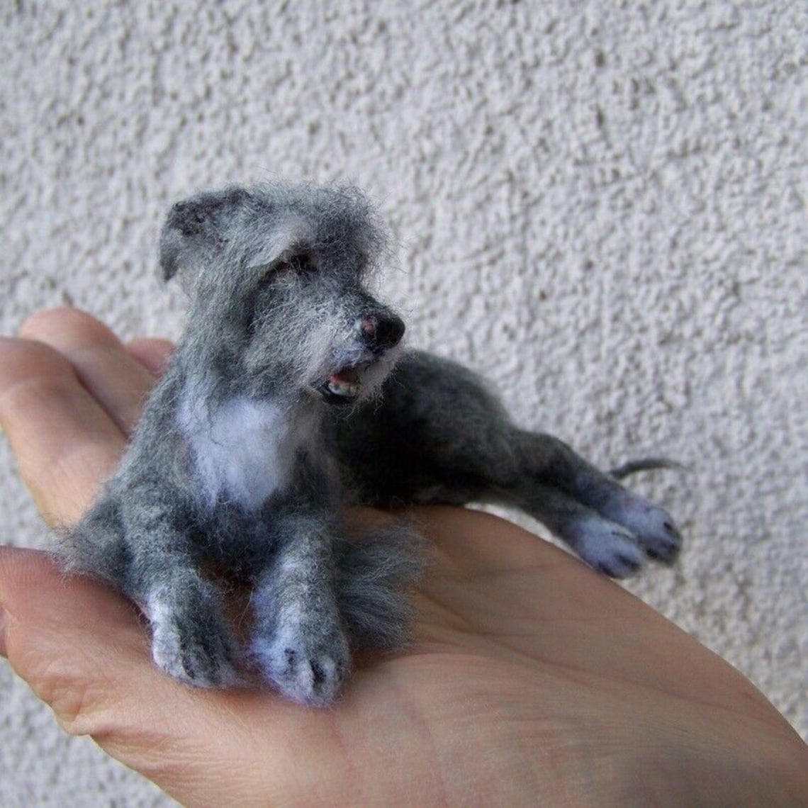 MADE to ORDER Custom Miniature 1/12 Scale Irish Wolfhound Dog Lying ...
