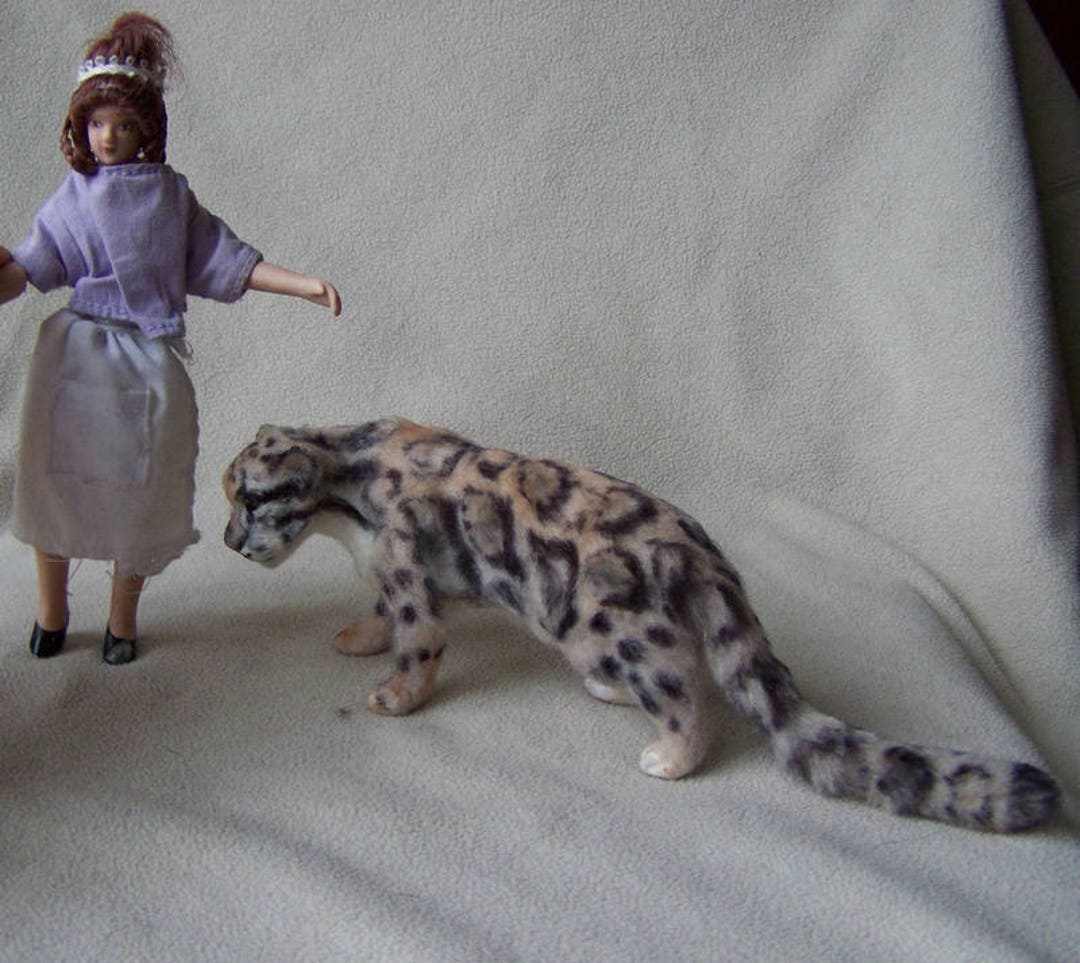 Made to Order Ooak Realistic Miniature Dollhouse Clouded Leopard by ...