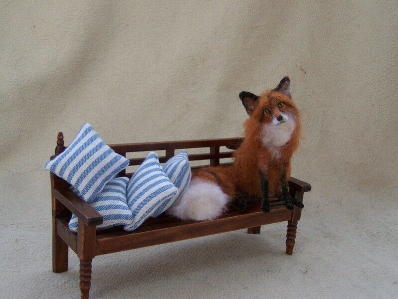 MADE to ORDER Ooak Dollhouse Miniature Red Fox by Malga | Etsy