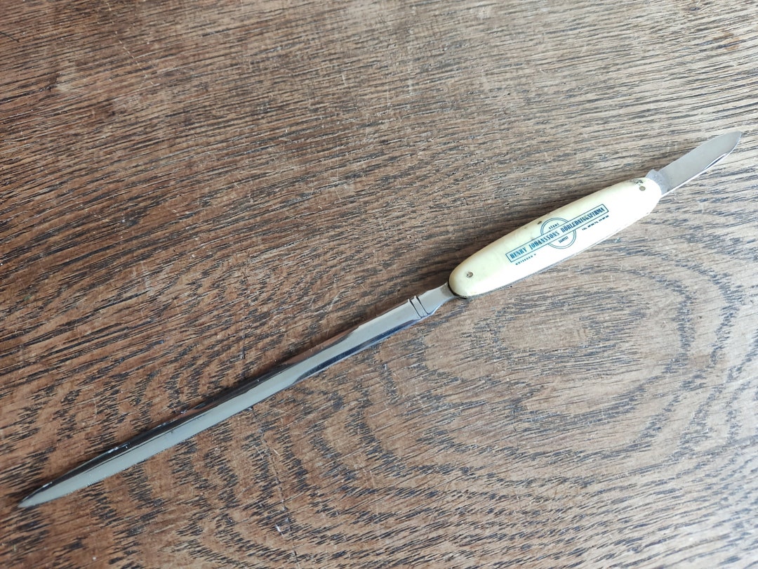Vintage German Elosi Letter Opener Pocket Knife Stainless Steel Folder ...