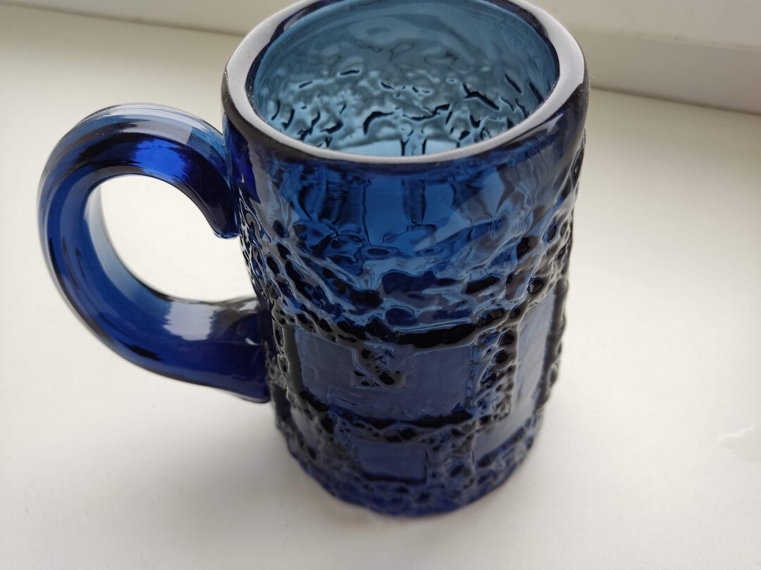 1963 Swedish Cobalt Beer Mug Ruda Glasbruk Göte Augustsson - Etsy