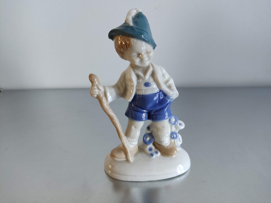 Intage Little Boy With Stick Germany Figurine - Etsy