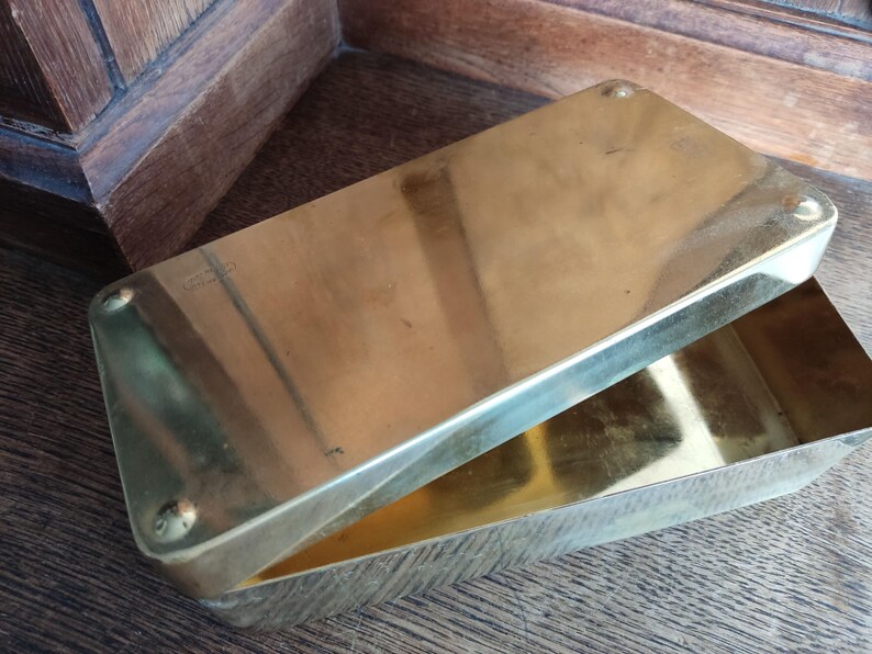 Vintage Brass Injector Syringe Box, Antique Injection Box, Metal ...