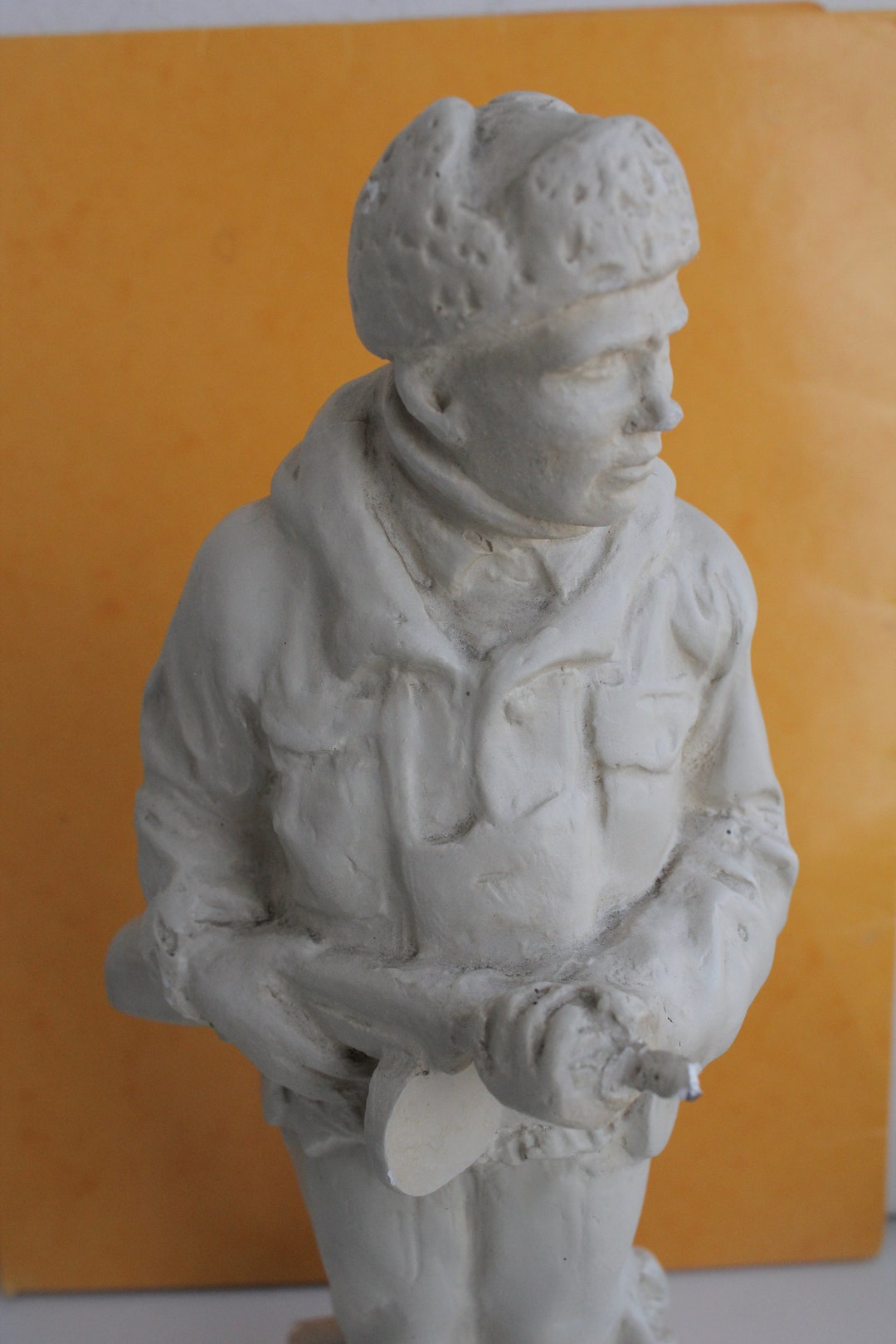 Original Vintage Plaster Sculpture WW II Finnish Army Soldier Signed ...