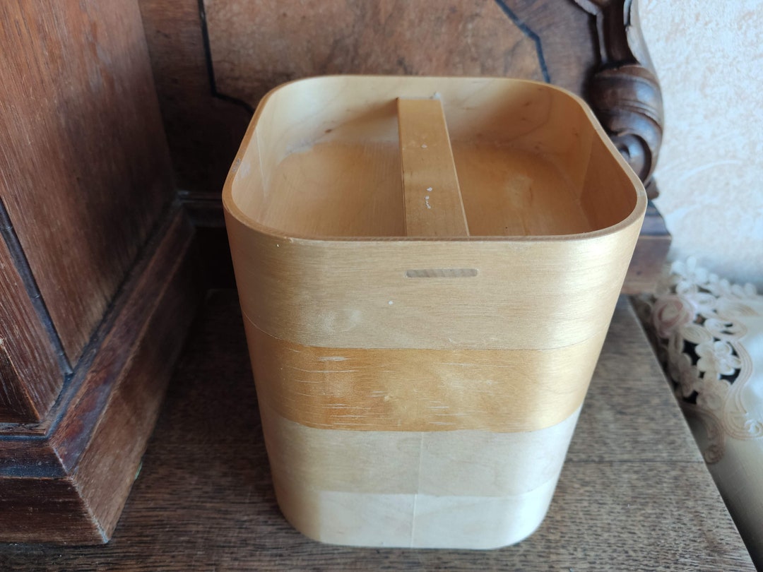 Vintage Bentwood Storage Boxes Bowls / Handcrafted Handmade Steam Bent ...