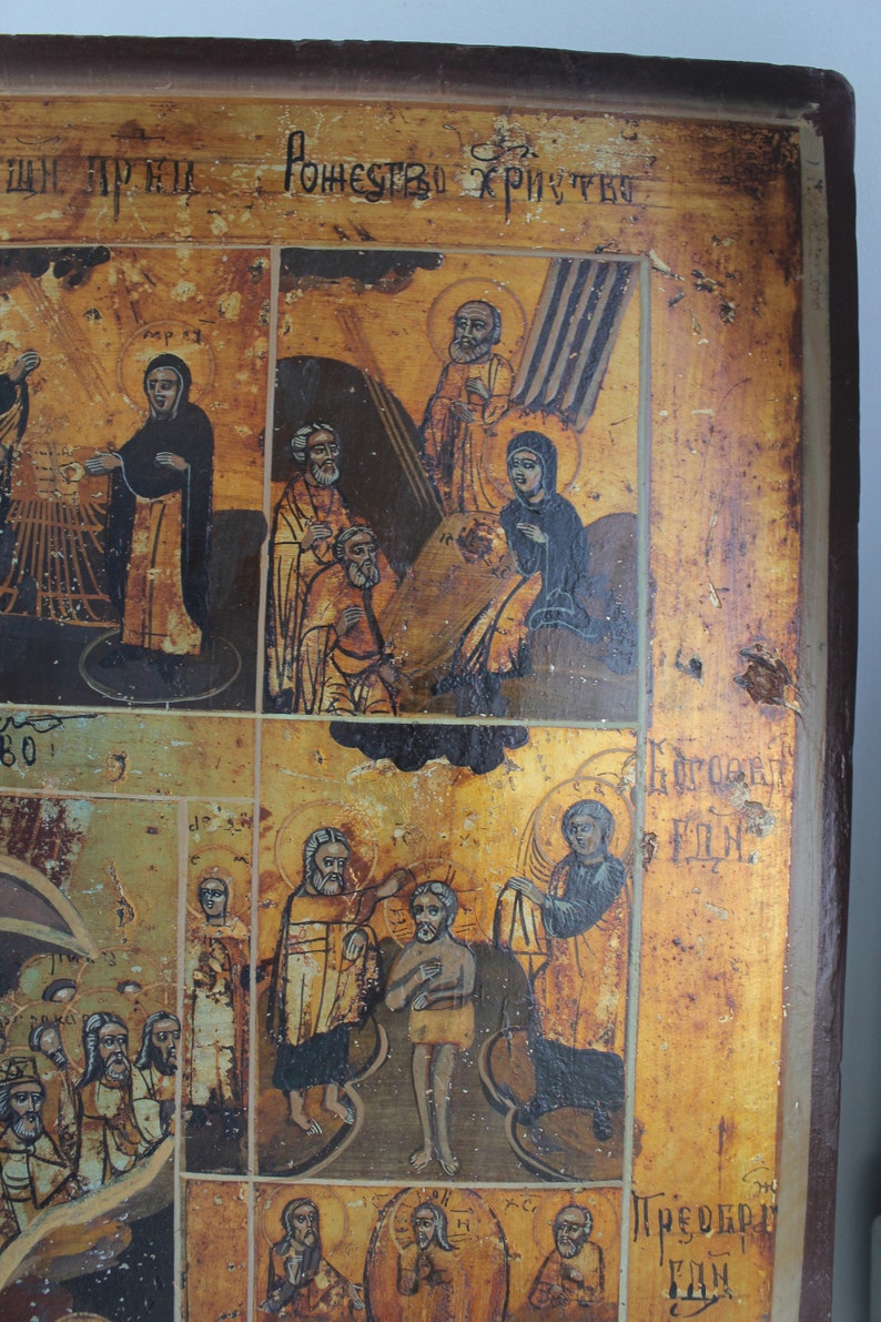 Large Antique XIX Century RUSSIAN ICON Orthodox Icon Church | Etsy