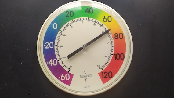 Vintage Large Plastic Springfield Thermometer. Made in USA - Etsy