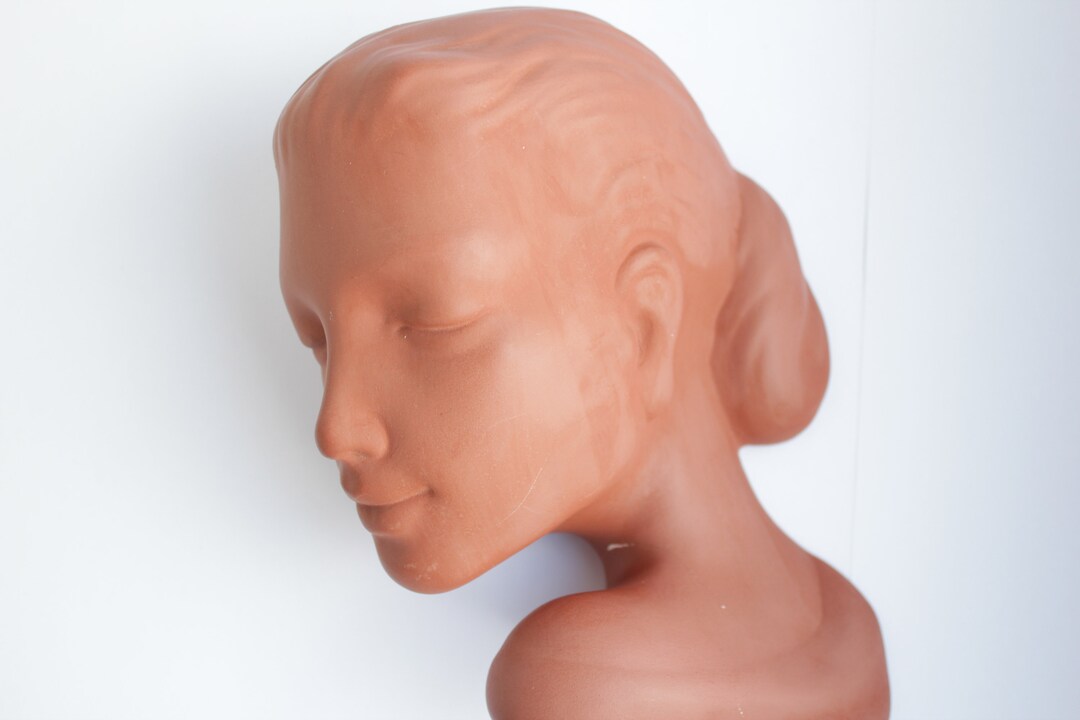 Vintage Austrian Gmundner Keramik Terracotta Pottery Ceramic Wall Mask ...