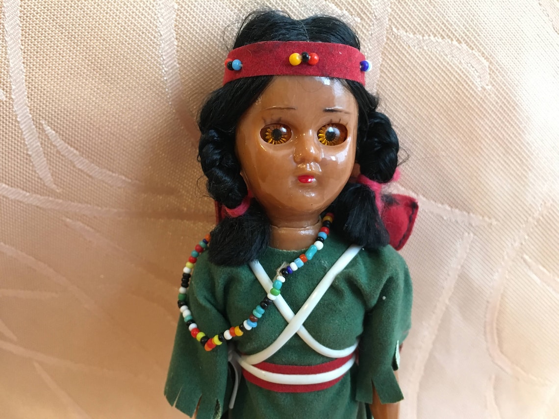 Vintage Native American Indian Lady Doll With TWIN BABIES - Etsy