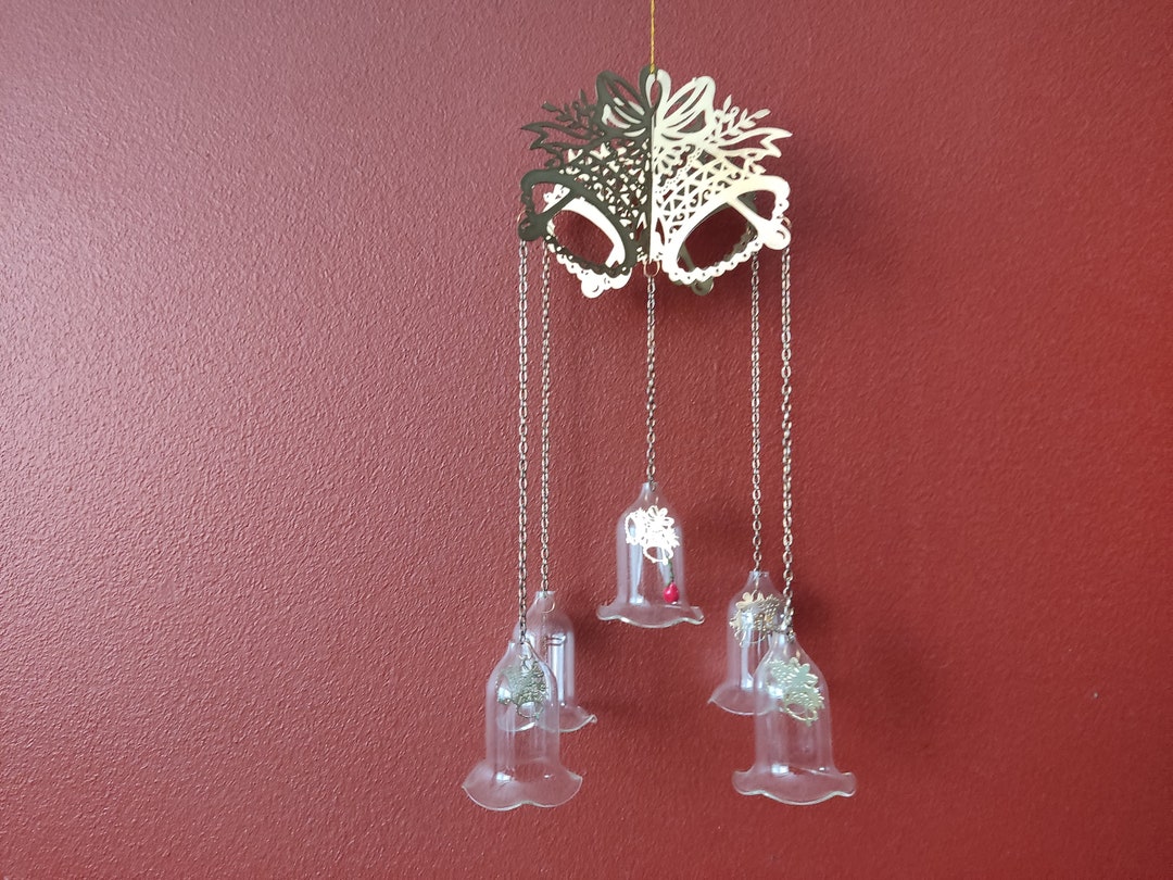 Vintage Scandia Present Christmas Ornament Decoration Mobile Bells ...