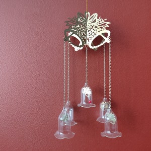 Vintage Scandia Present Christmas Ornament Decoration Mobile Bells ...