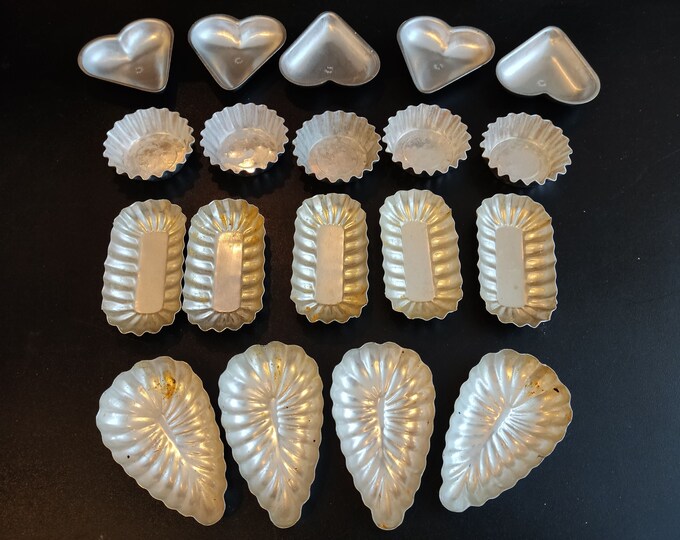 Vintage Set 19 Pcs. Aluminium Sandbakkel Cookie Biscuit Cake Molds ...